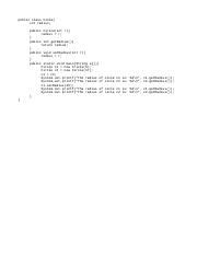 Understanding Circle Class In Java Setting And Getting Radius Course Hero