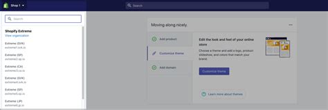 Switching Between Shopify Stores · Shopify Help Center
