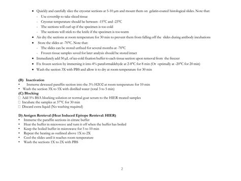 Immunohistochemistry Ihc Protocol Pptx