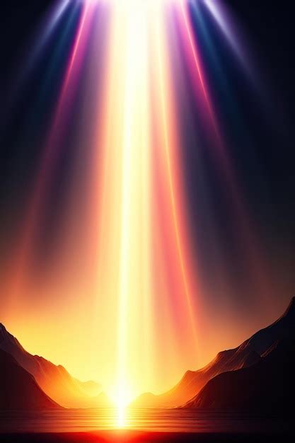 Premium Ai Image Light Rays Background