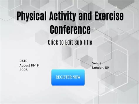 Ppt Physical Activity And Exercise Conference Powerpoint Presentation