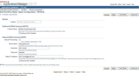 Oracle Apps Kt Setup Notification Mailers In Oracle Apps R12 Functional