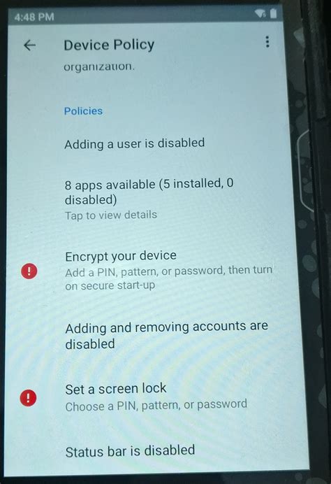 Intune Android Shared Device Remove Pin Microsoft Qanda