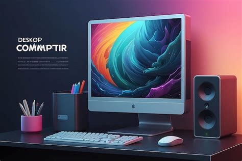 Premium Photo Moderndesktopcomputerconceptillustration