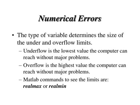 Ppt Lecture 4 Numerical Errors Powerpoint Presentation Free