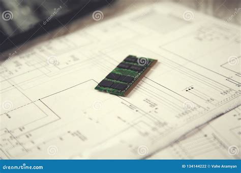 Microchip Green Processor Stock Photo Image Of Circuit