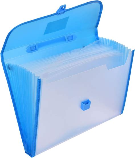 Transparent Expanding File Folder Document Holder Brief Case Holder Accordion Document