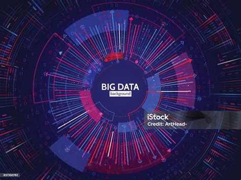 Big Data Connection Structure Abstract Element With Lines Dots And Binary Code Big Data