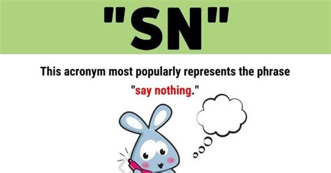 SN Meaning: What Does "SN" Stand For? • 7ESL