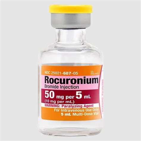 Rocuronium 50mg5ml Vial Bound Tree