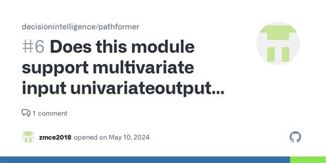 Does This Module Support Multivariate Input Univariateoutput Prediction