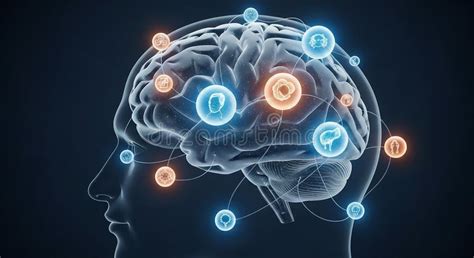 Human Brain Anatomy With Functional Connections Neural Networks