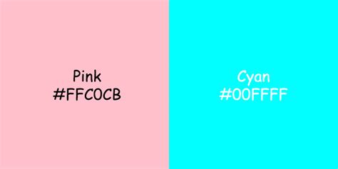 elevate your design with pink and cyan color xplorecolor