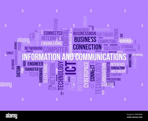 Word Cloud Background Concept For Information And Communications