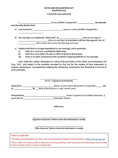 Statutory Declarations Done Overseas Pdf