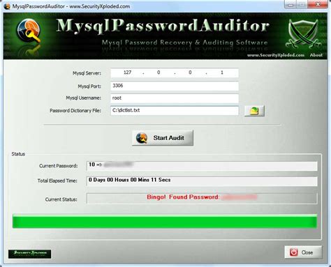 [mysql Password Auditor] Auditoría And Recuperación De Contraseñas Mysql