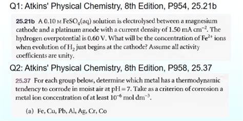 Q1 Atkins Physical Chemistry 8th Edition P954 2521b 2521b A 010