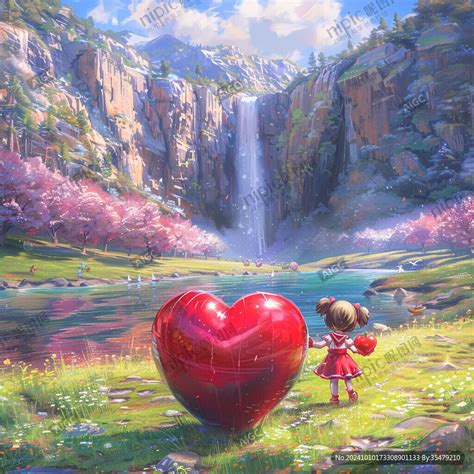 Ai创作图风景爱心 梦幻场景插画 桃心情侣背影 卡通治愈场景 梦幻风景女孩 粉色心型汽球 奇幻爱丽斯仙境插画 风景画画心 梦幻儿童插画 爱心传递背景 梦幻儿童插画超治愈 动画场景海报 爱心天使