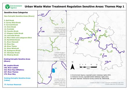 Sensitive Areas Map Thames Map 1 Gov Uk