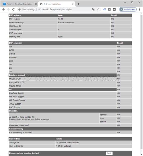 spotweb handleiding spotweb installatie afronden