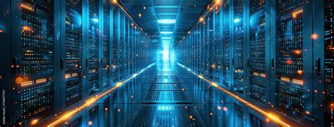 Data Center A Visual Representation Of Server Racks In A Data Center Room Data Center