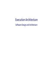 Execution Architecture Pdf Execution Architecture Software Design And Architecture Outline