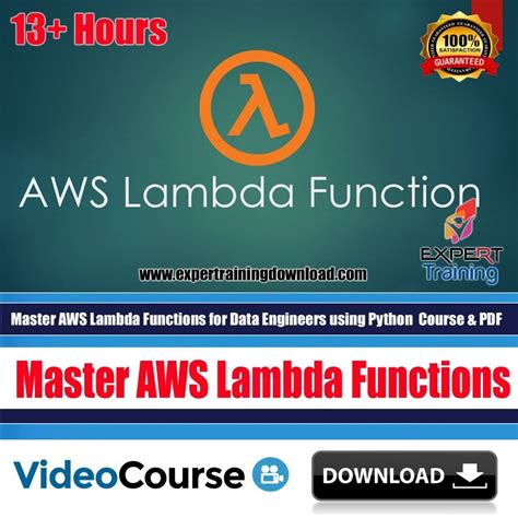 Master Aws Lambda Functions For Data Engineers Using Python Expert Training