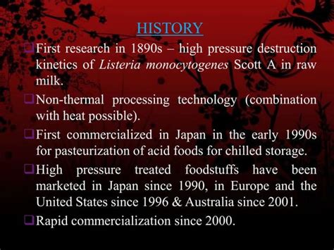 High Pressure Processing Hpp Pptx