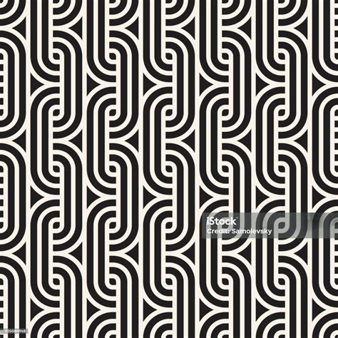 Vector Seamless Lattice Pattern Modern Stylish Texture With Monochrome Trellis Repeating
