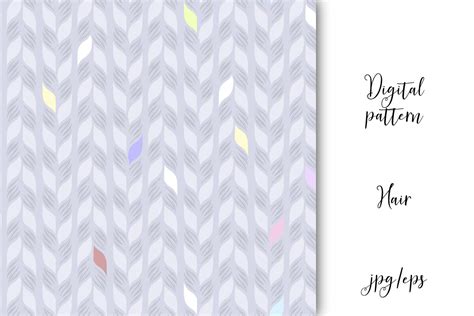 Seamless Pattern Hair Braiding Vector Graphic By Juldes Art