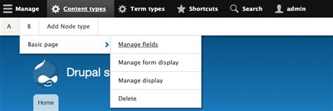 entity toolbar