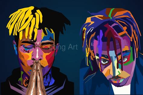 Xxxtentacion And Juice Wrld By Long Art Wall Art