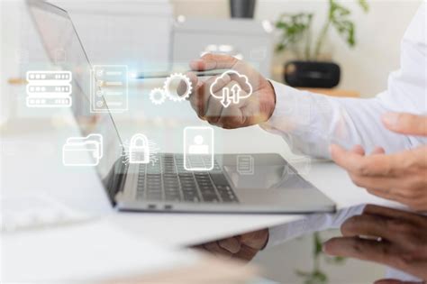 Premium Photo Document Management Concept Online Documentation Database