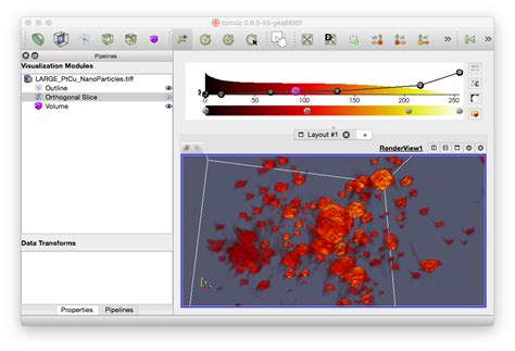 Integrated Histogram Opacity And Color Transfer Function Editor In Tomviz