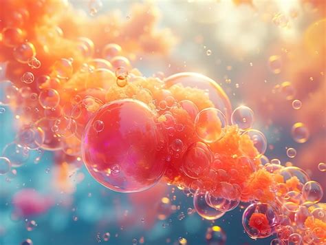 Premium Photo A Colorful Illustration Of Bubbles And The Word Bubbles