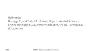 Object Oriented Implementation PDF