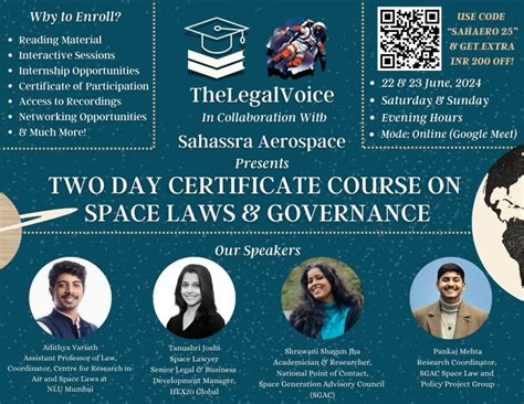 Arjit Saxena On Linkedin Great Opportunity To Learn About Laws Outside Earth 👽 Use Code Sahaero