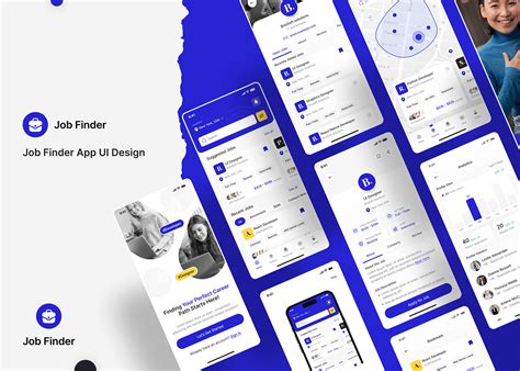 Job Finder App Ui Design Figma Ui Design App Design Behance