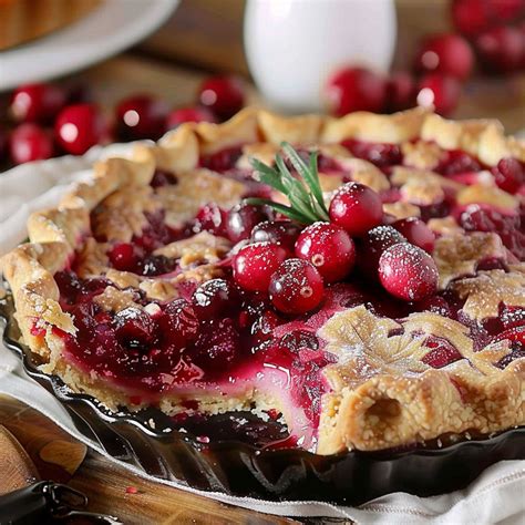 Classic Nantucket Holiday Cranberry Pie With Pecans Pies By Kris