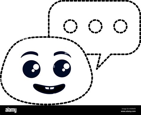 Nerd Emoji Face With Speech Bubble Vector Illustration Design Stock Vector Image Art Alamy