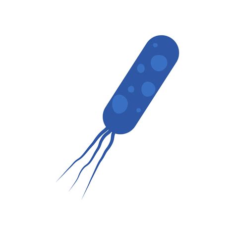 Flat Virus Germ And Bacteria Microorganism Type And Super Bug