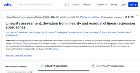 Linearity Assessment Deviation From Linearity And Residual Of Linear