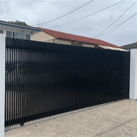 Factory Good Quality Aluminum Privacy Sliding Louver Main Driveway Gate