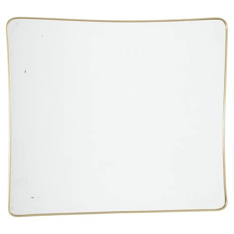 John Stuart Arched Brass Framed Mirror In Open Rectangular Frame For Sale At 1stdibs Arched