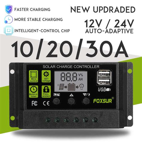 Solar Controller 102030a 12v24v Auto Adaptive L Vicedeal