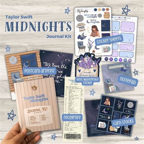 Taylor Swift Midnights Journal Kit By Cheeryjournals For Your Basic And