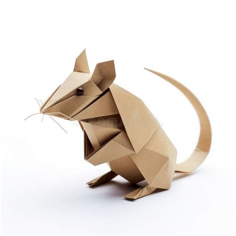 Innovative Origami Rat A Curvilinear Cardboard Portraiture Specialist