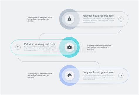 Simple Vertical Process Infographic Template With Three Options Stock