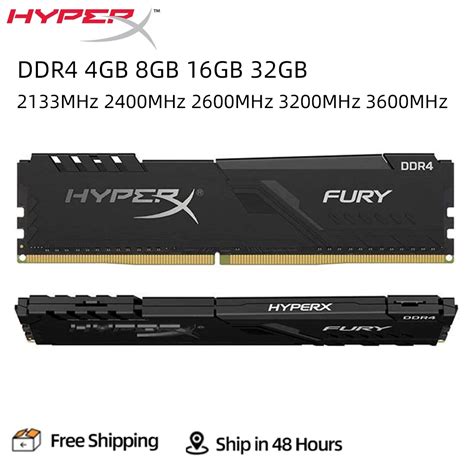 Hyperx Fury Ddr4 16gb 8gb 4gb 32gb 3200mhz 2133mhz 2400mhz 2666mhz Dimm 288pin 1 2v Pc4 