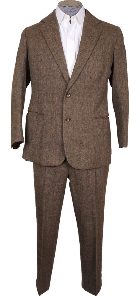 Vintage 1970s Bespoke Tweed Suit Lesley And Roberts London Tweed Run